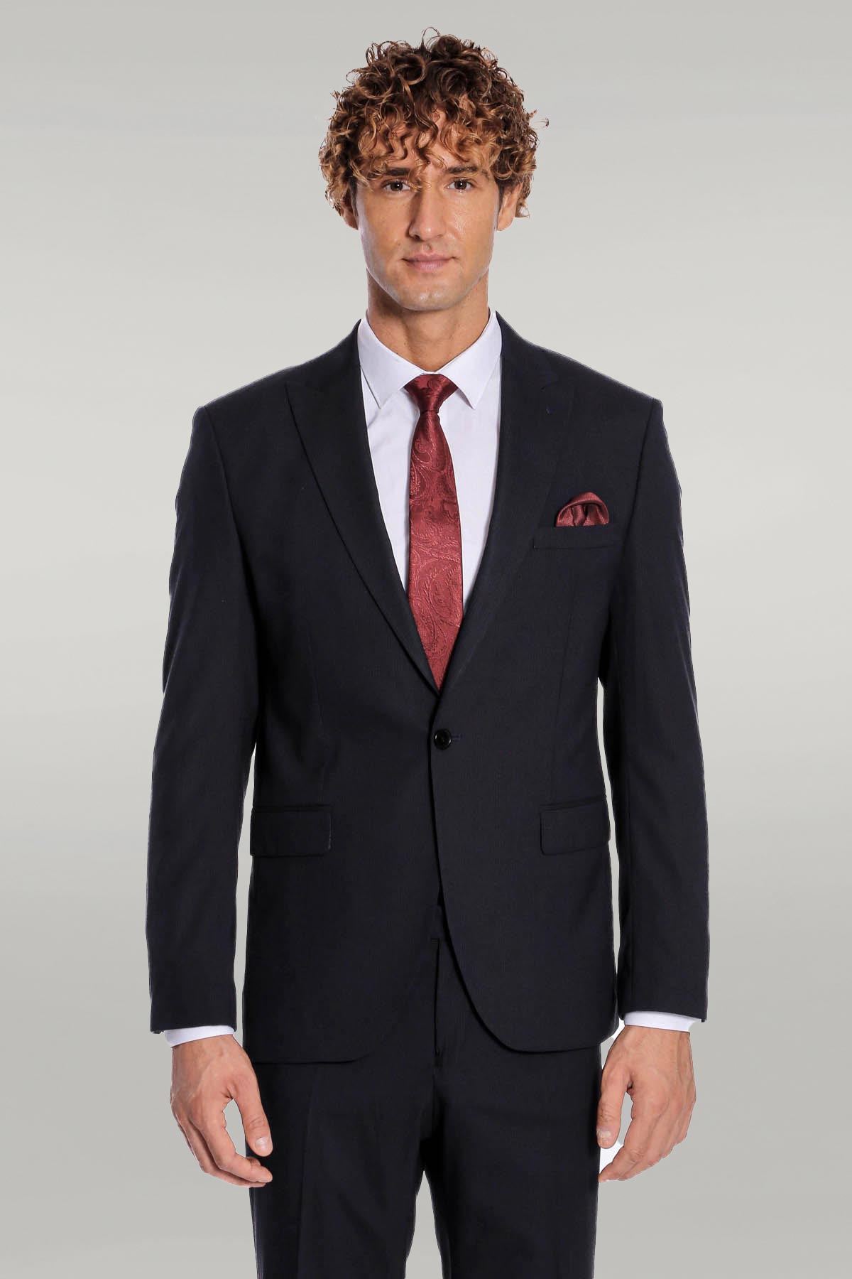 2 Piece Striped Black Men Suit