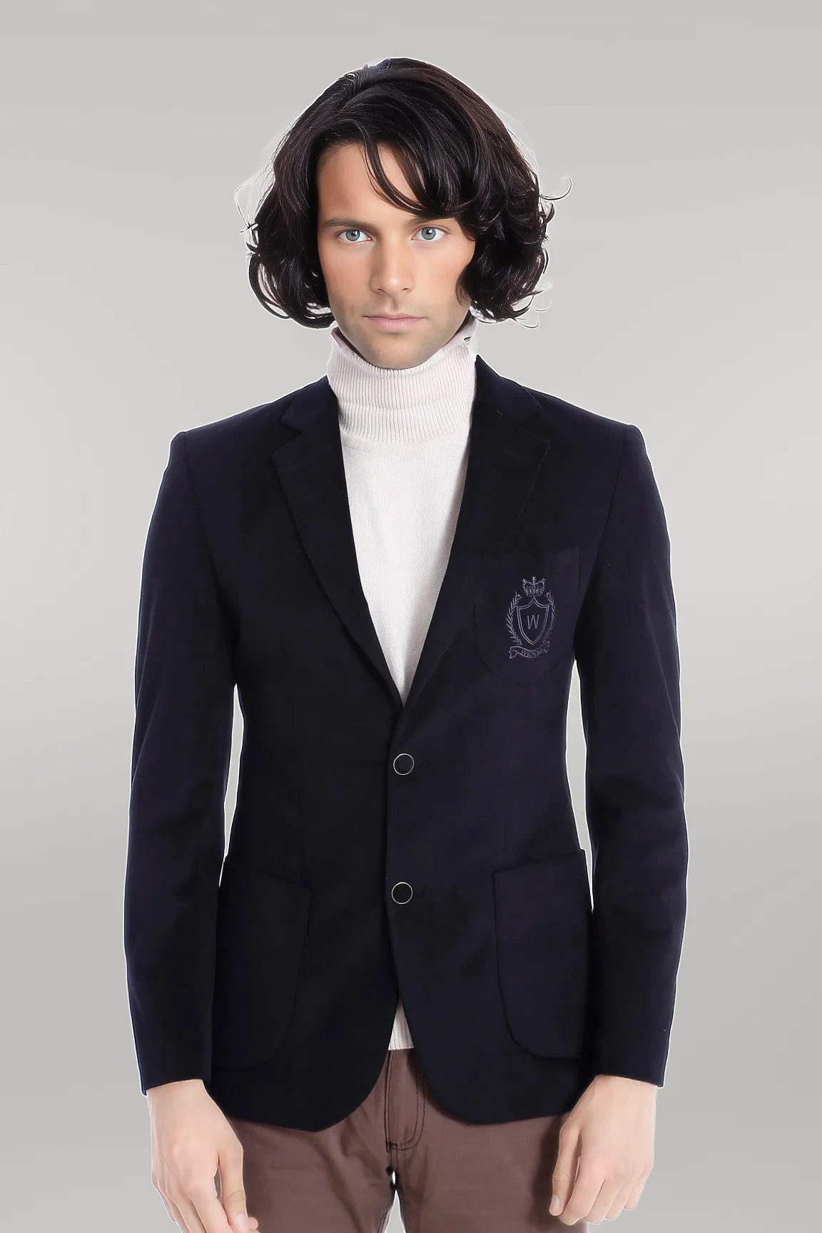 Bag Pocket Rigging Velvet Black Jacket