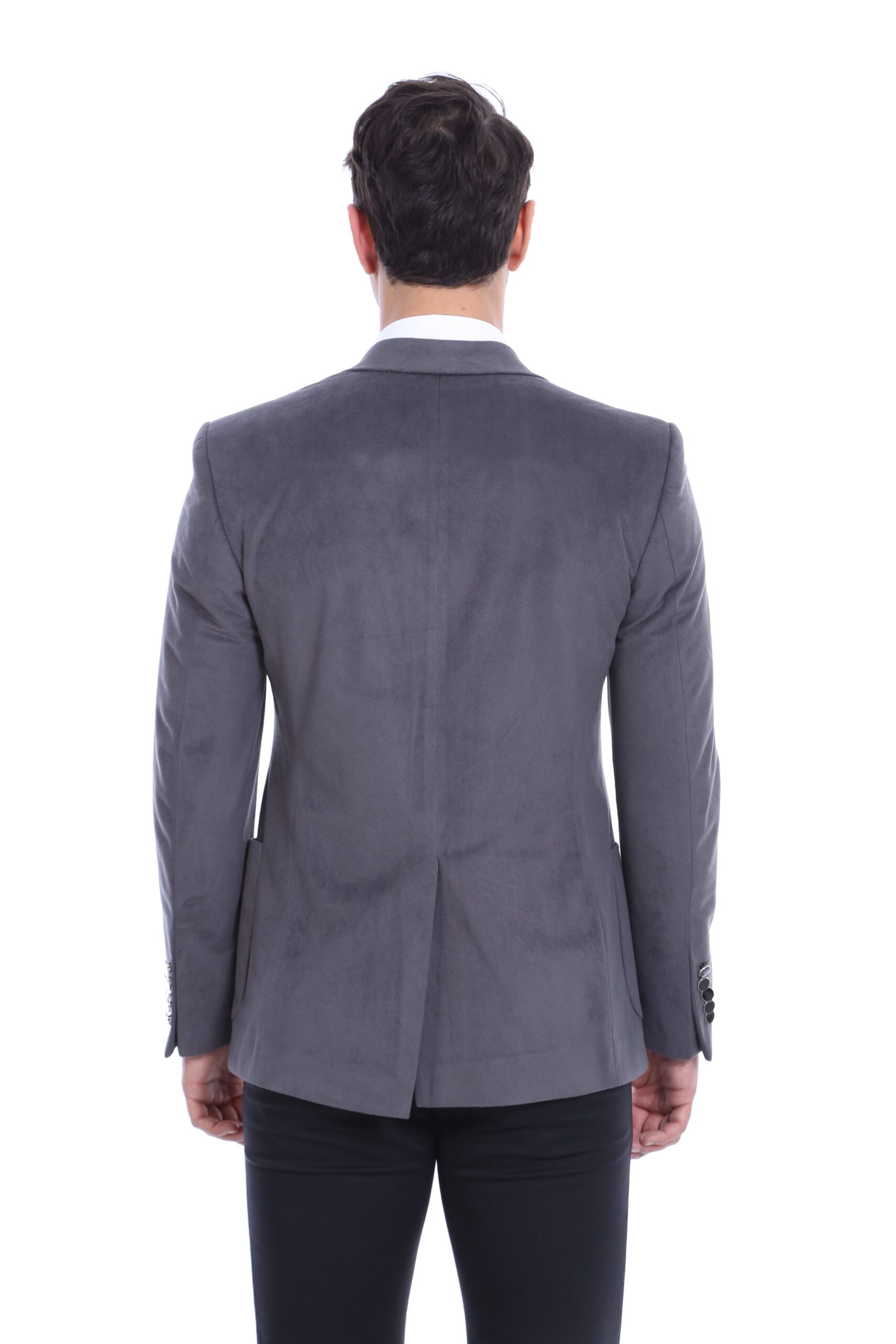 Bag Pocket Rigging Velvet Grey Jacket