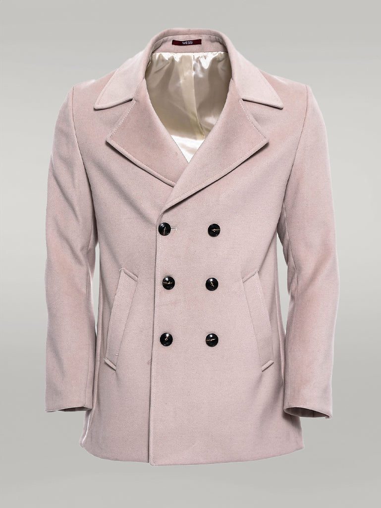 Double Breasted Cachet Cream Color Coat