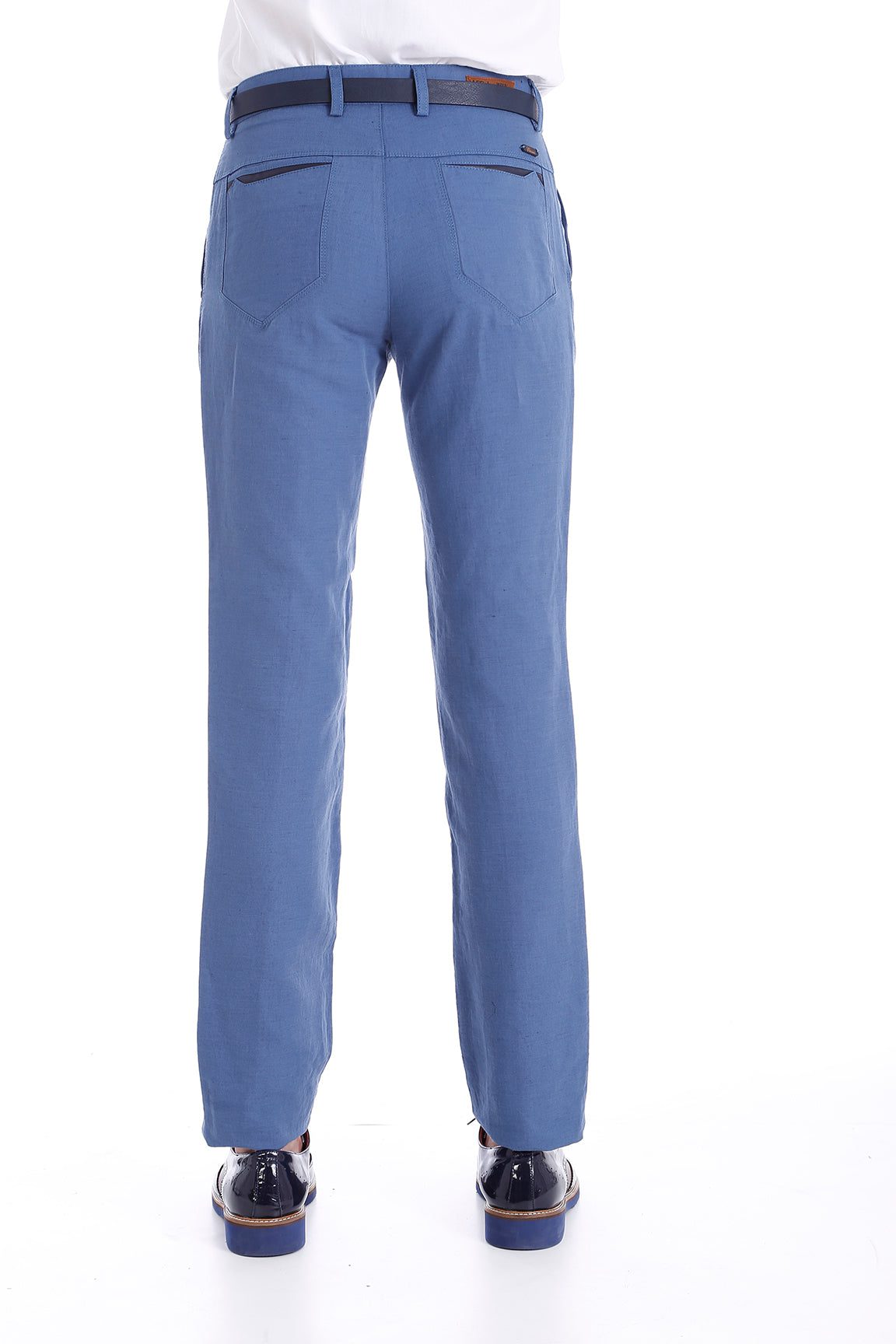 Linen Sports Light Blue Pants