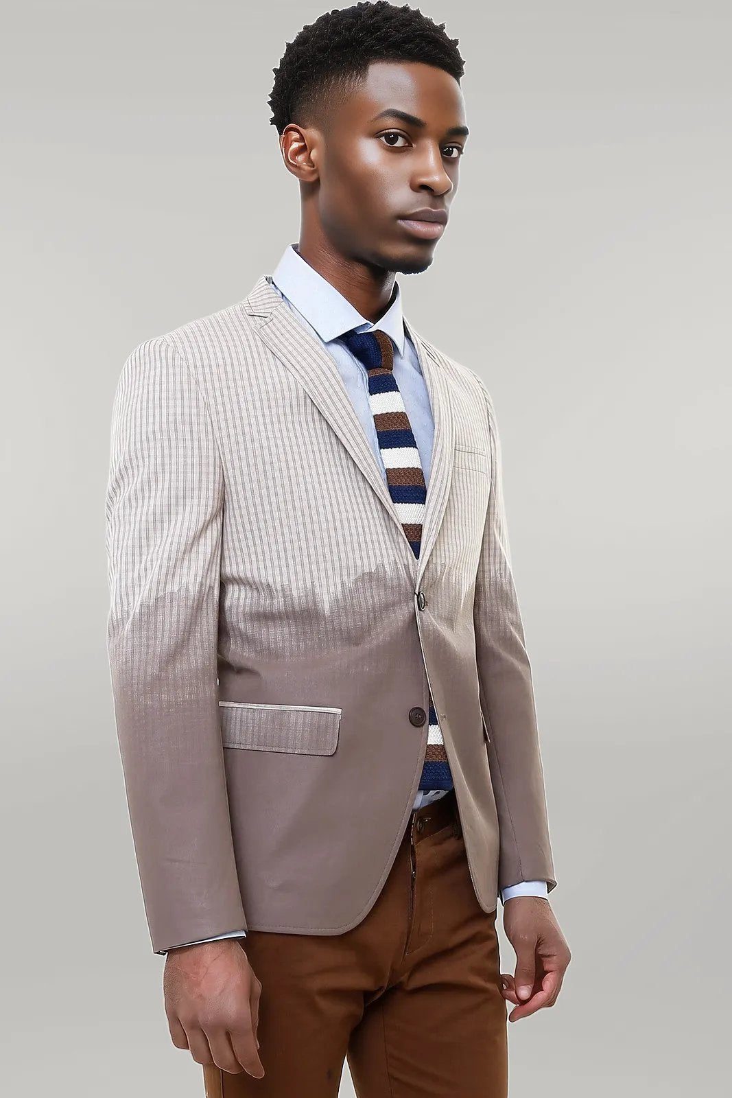 Plaid Patterned 2 Colour Jacket
