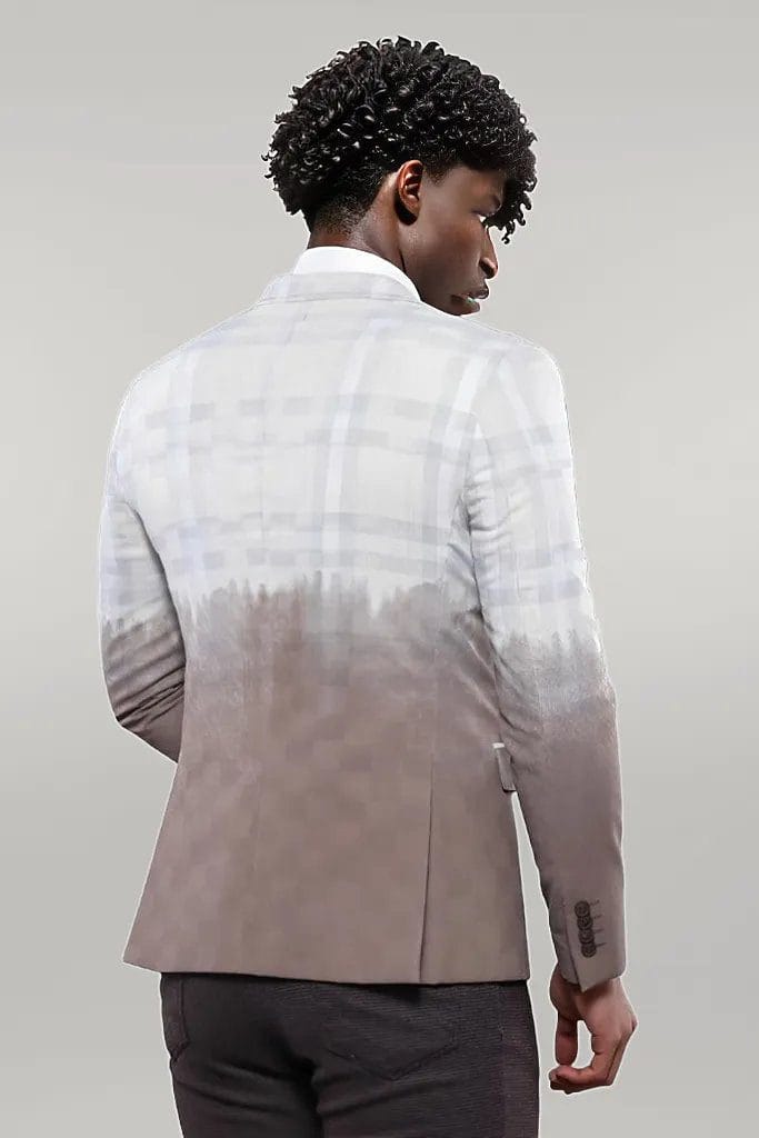 Plaid Patterned 2 Colour Jacket