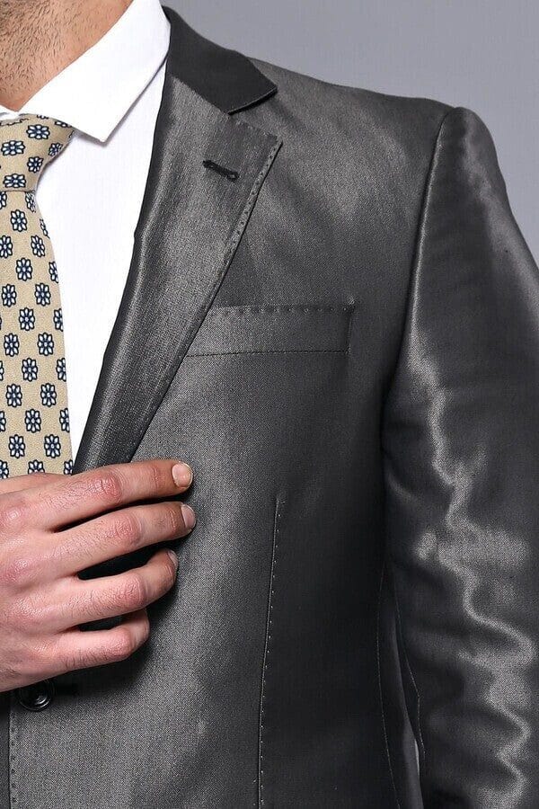Shiny Anthracite Men's Suit