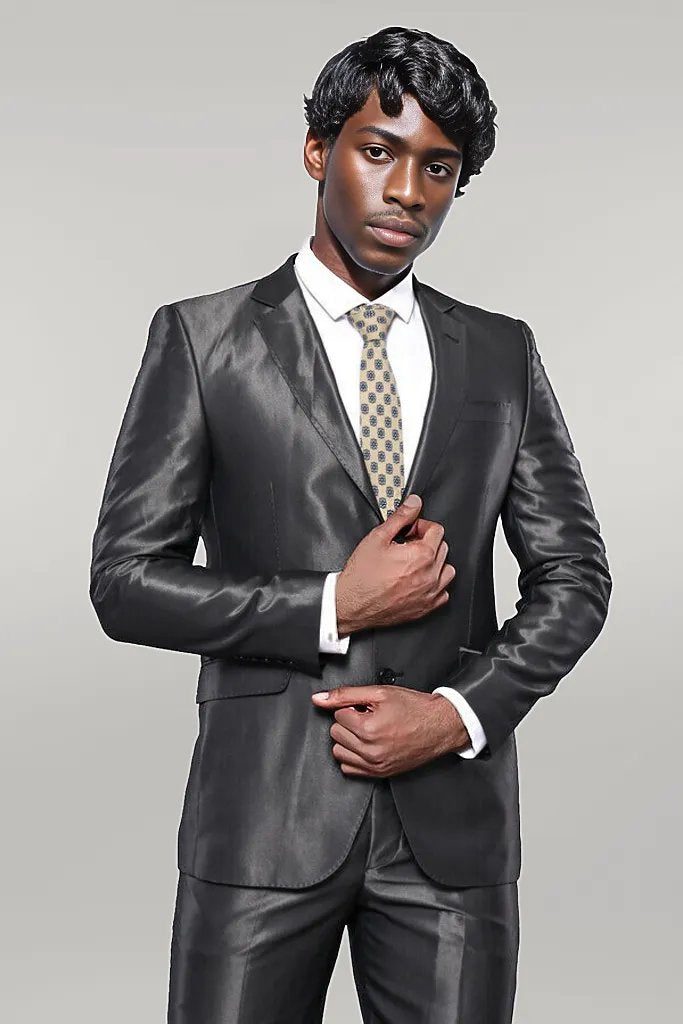 Shiny Anthracite Men's Suit