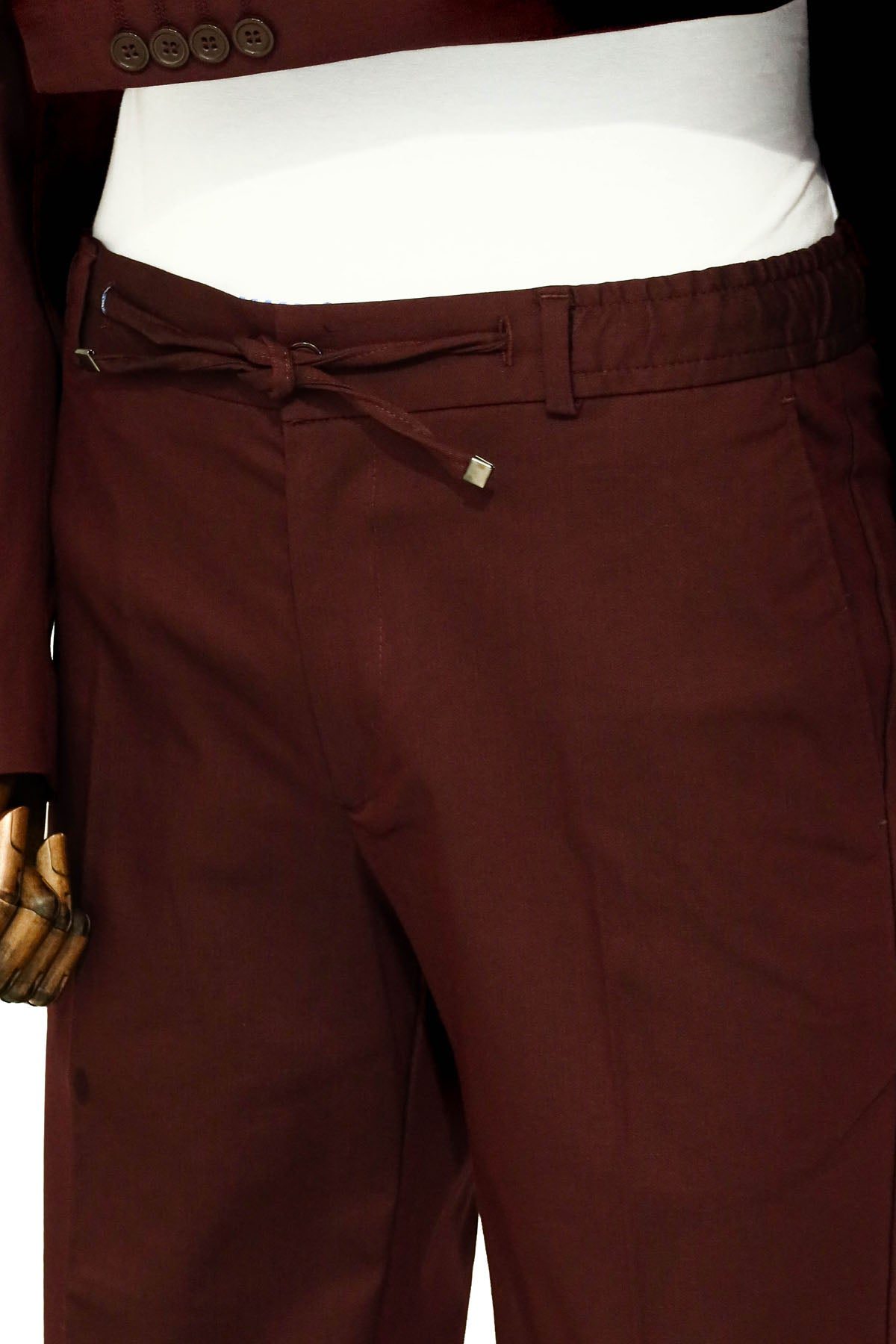 Single Buttons 2 Piece Burgundy Men Suit